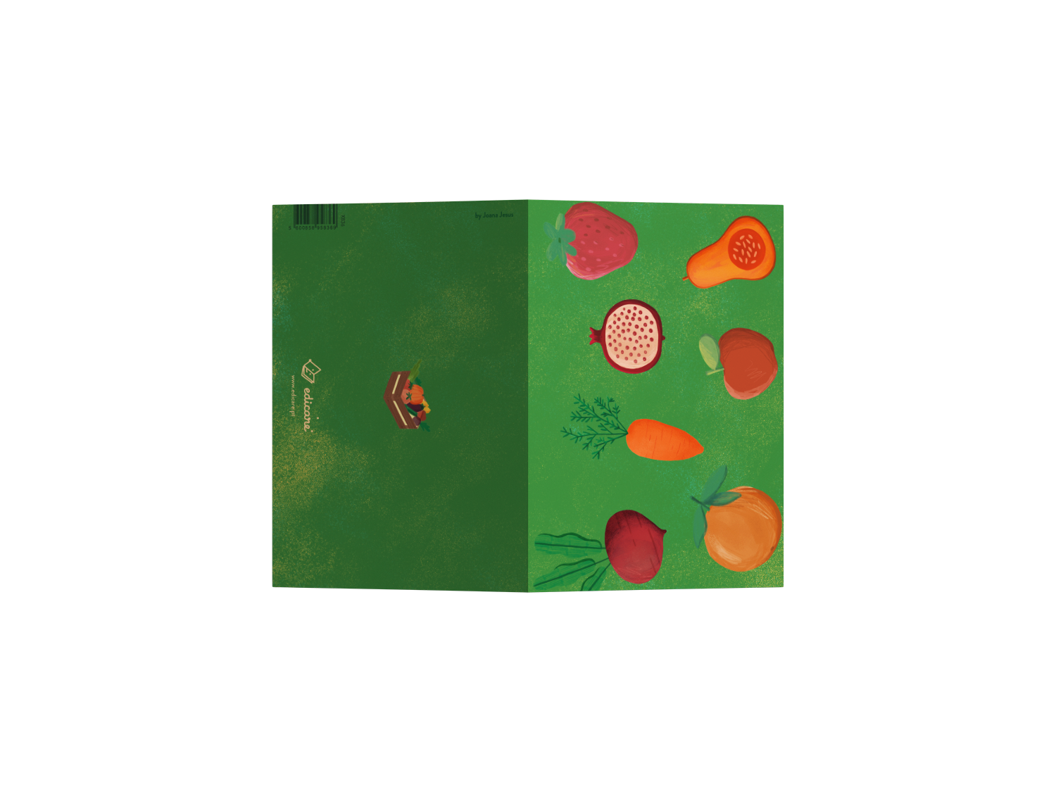 POSTCARD - 10 CUBES - GREEN