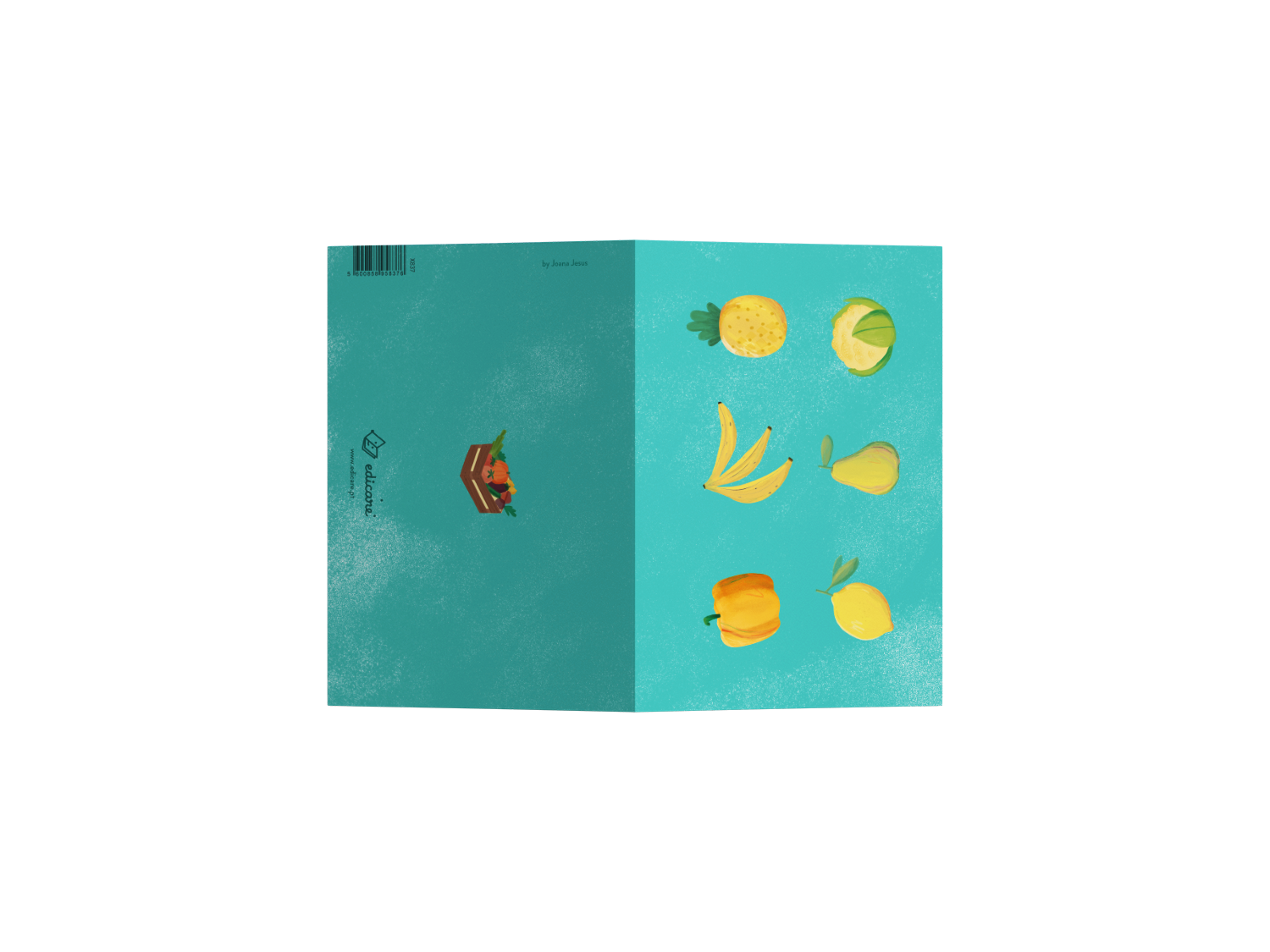 POSTCARD - 10 CUBES - BLUE